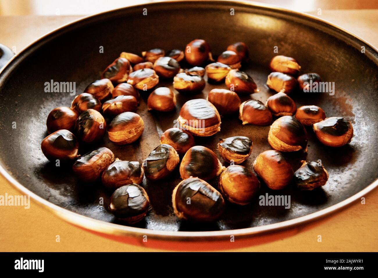 sweet chestnuts from spain Stock Photo - Alamy