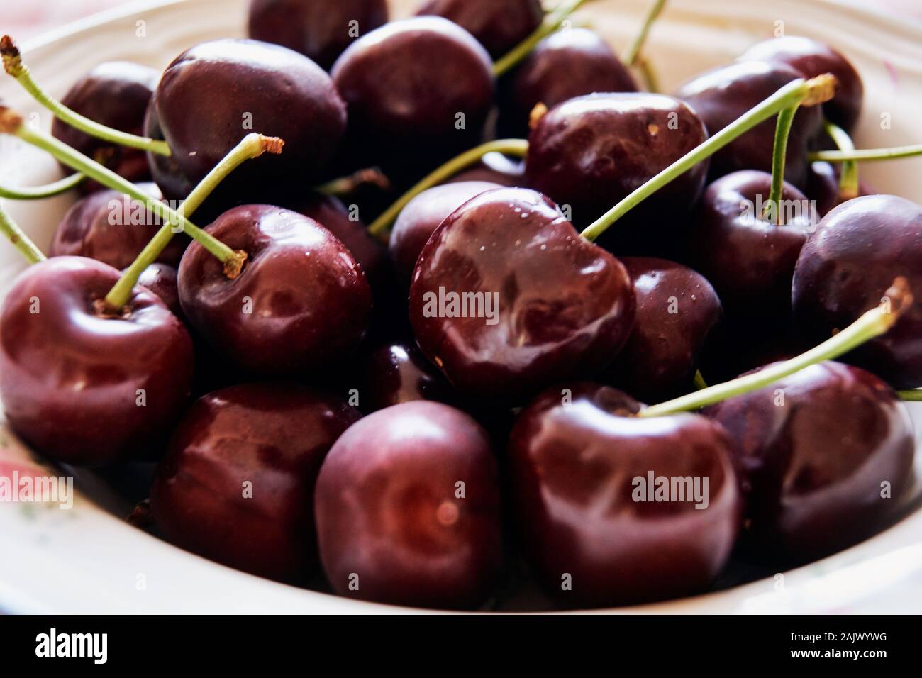 delicious sweet cherries ready to eat Stock Photo - Alamy
