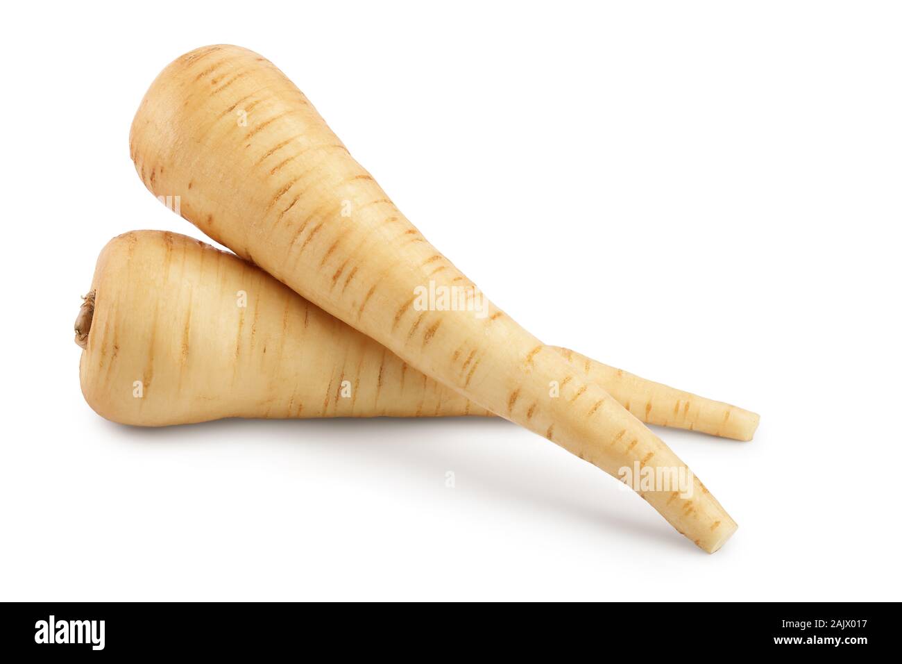 Parsnip root isolated on white background with clipping path Stock ...