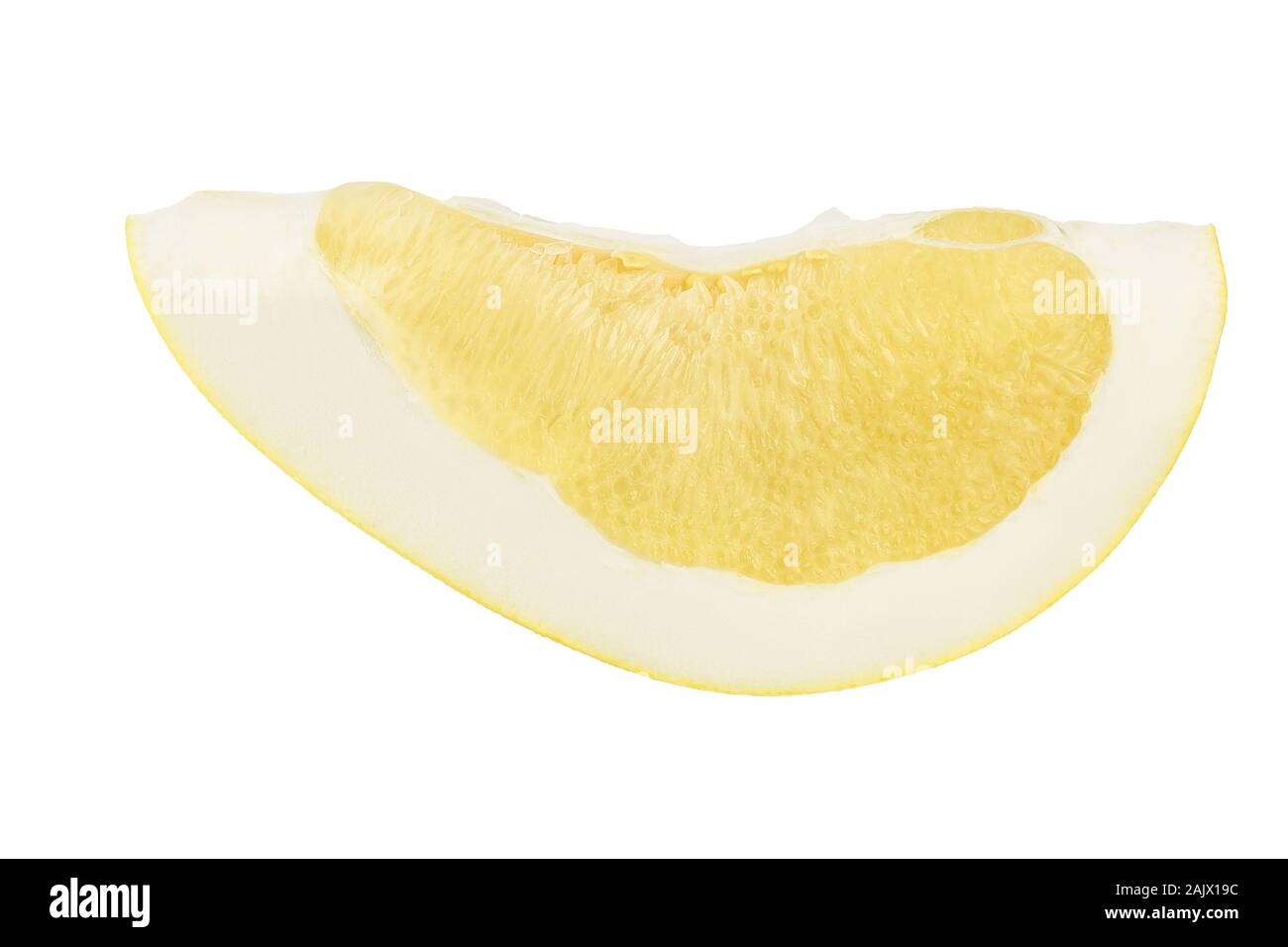 slice of pomelo isolated on white background Stock Photo - Alamy