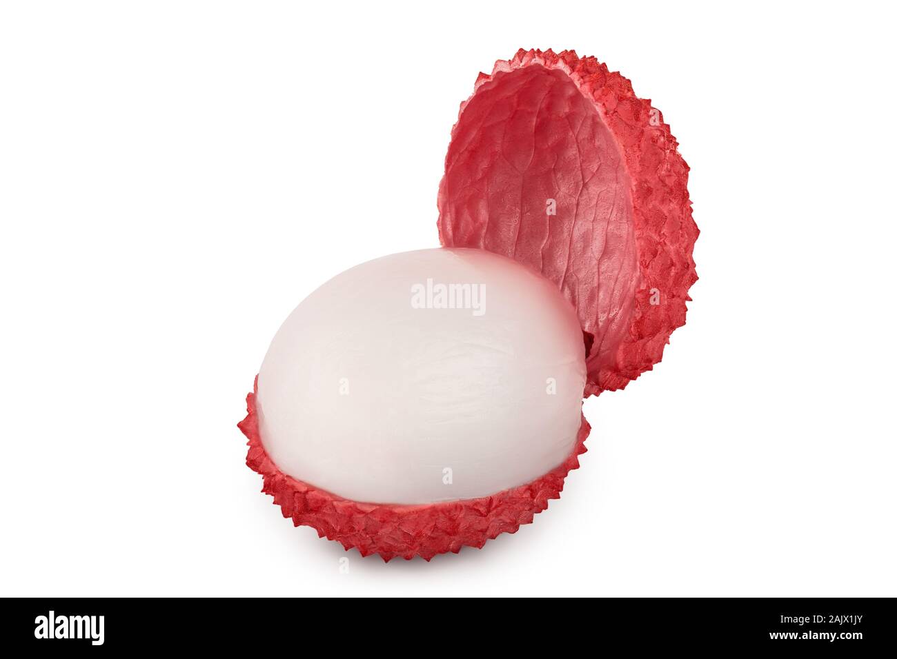 lychee fruit isolated on white background with clipping path and full ...