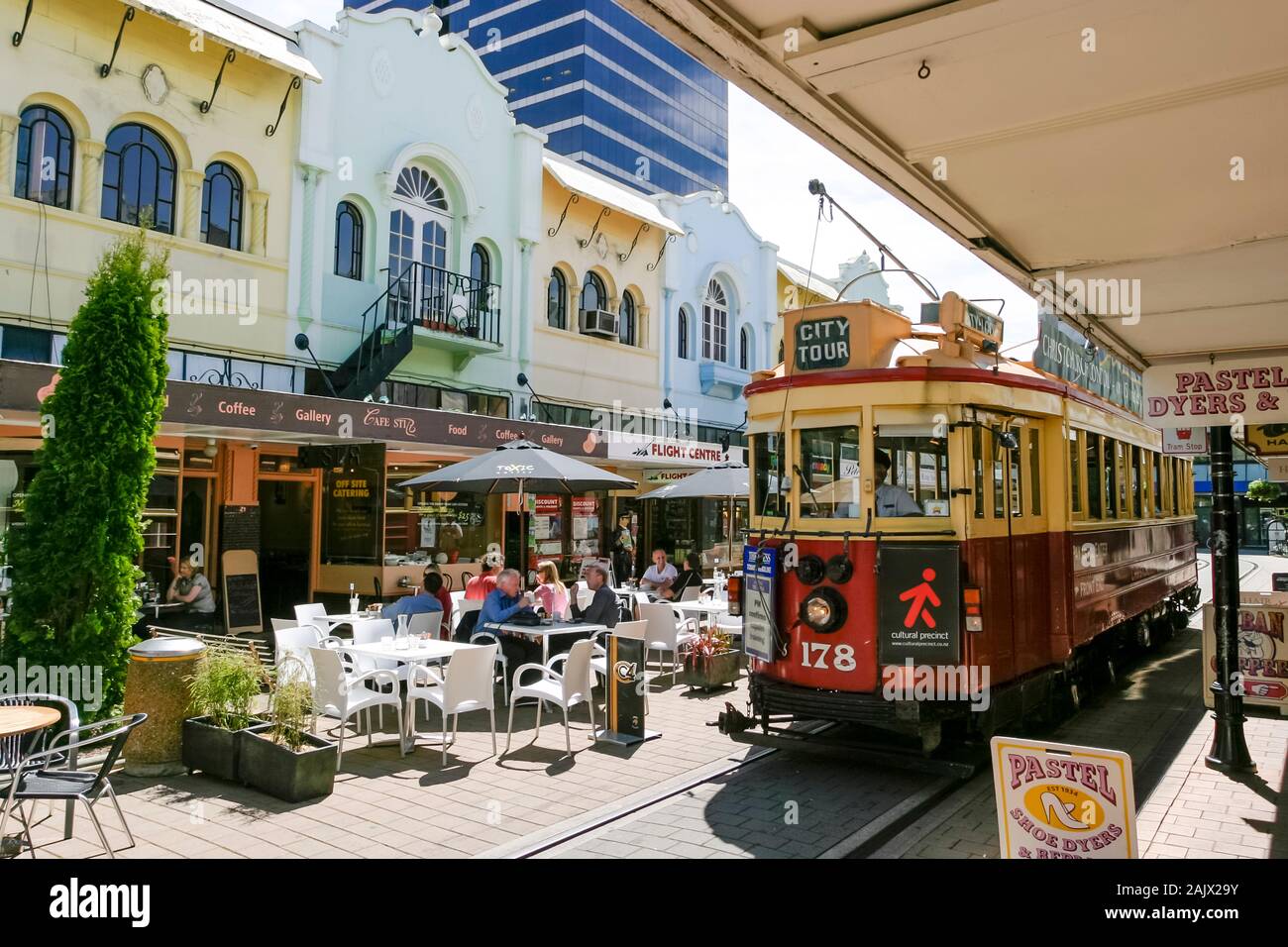 New Regent Street pedestrian mall, near to Cathedral Square ...