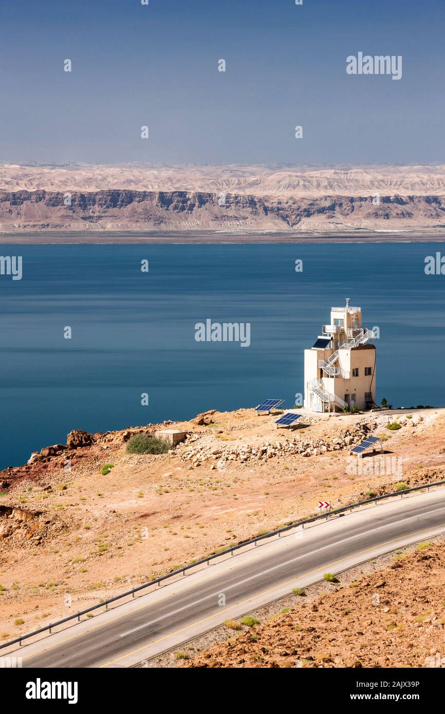 Dead Sea, on Ma'in street from Madaba to Dead sea, lowest place on ...