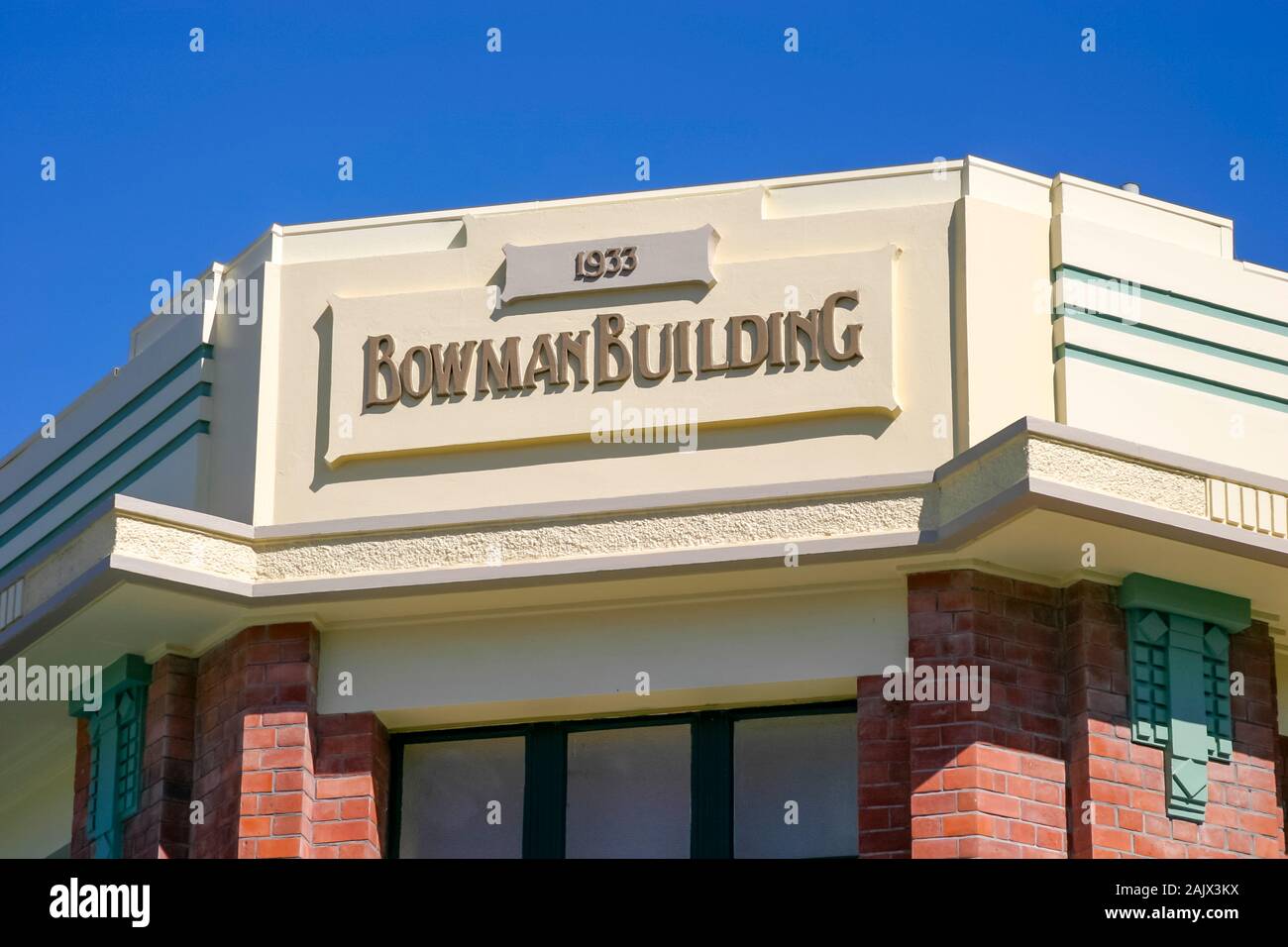 The Art Deco Bowman Building in Napier, Hawkes Bay, North Island, New ...