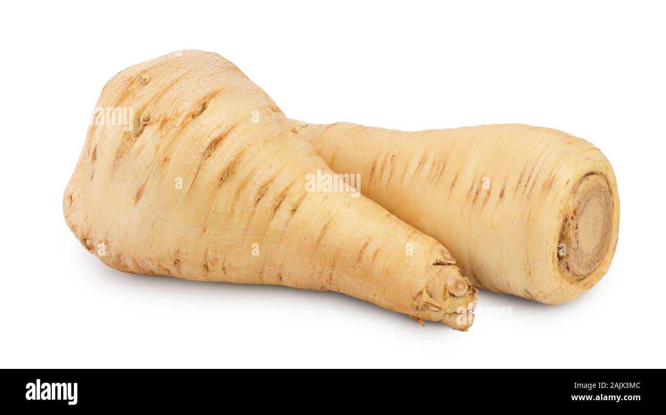 Parsnip root isolated on white background with clipping path Stock ...