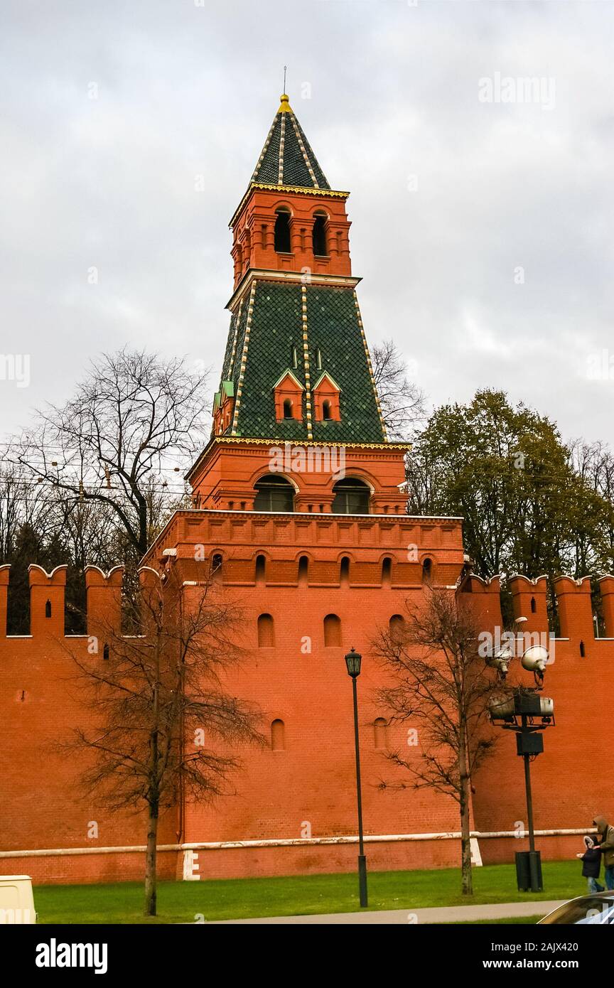 View on Kremlin Castle in Moscow, Russia Stock Photo - Alamy
