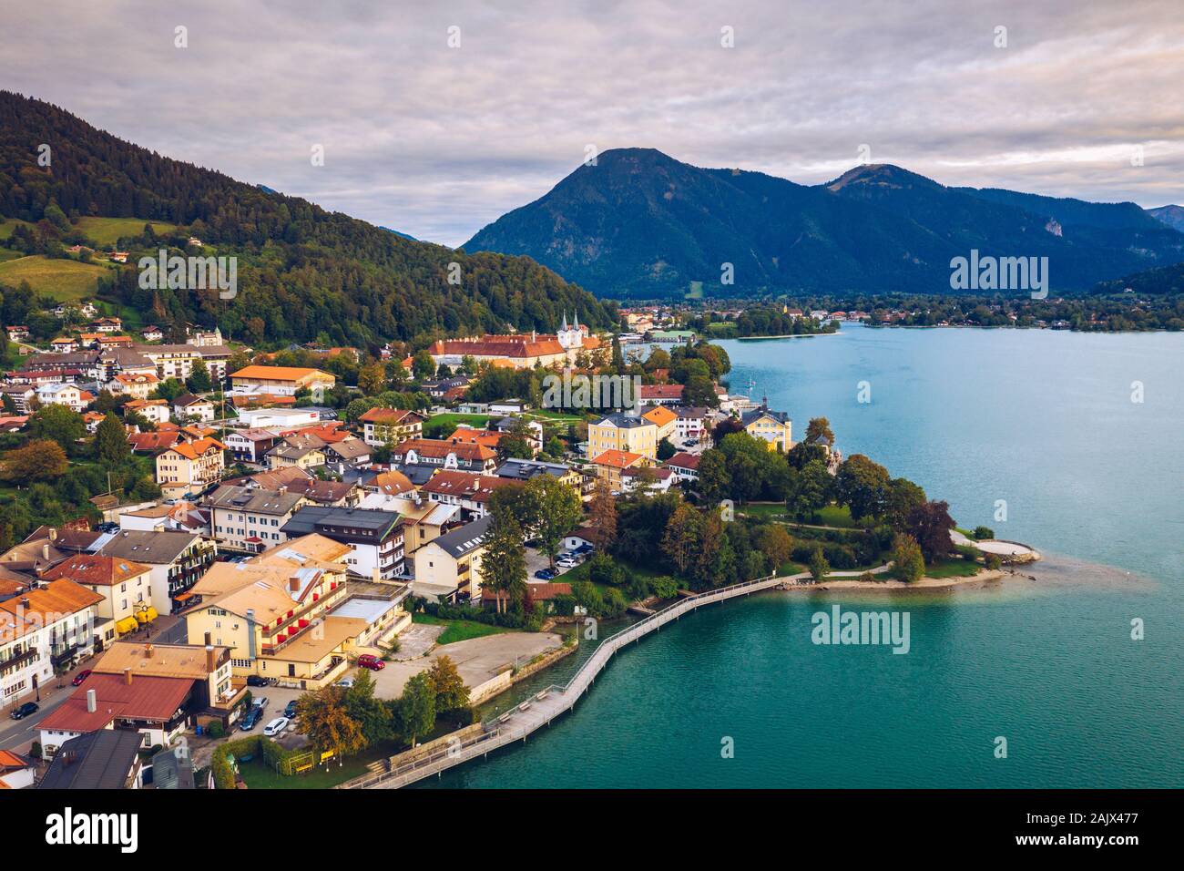 Tegernsee, Germany. Lake Tegernsee in Rottach-Egern (Bavaria), Germany ...