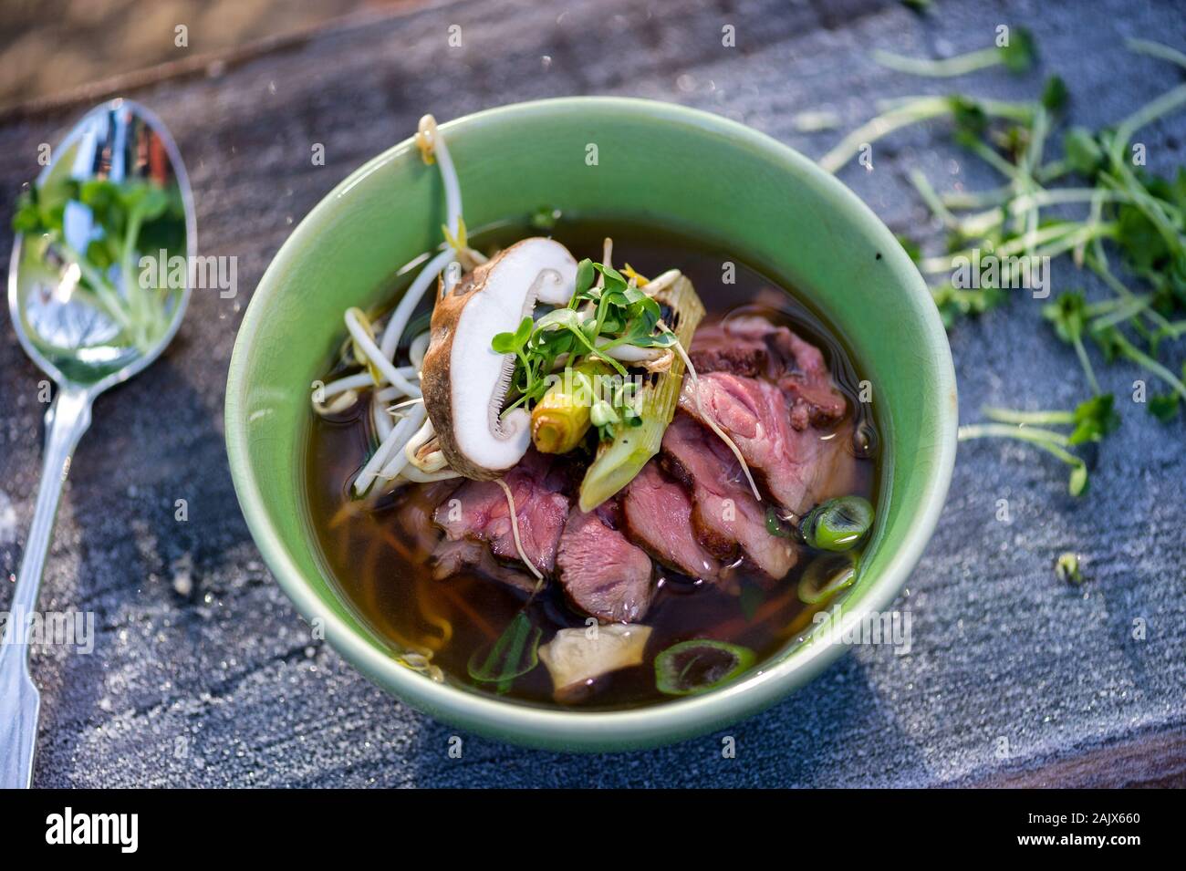 High end food cooking Stock Photo - Alamy