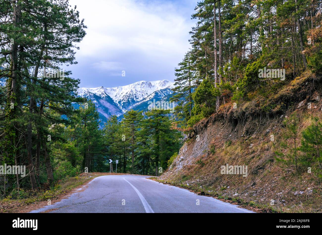 Amazing landscape on Mount Olympus, the highest mountain in Greece and ...