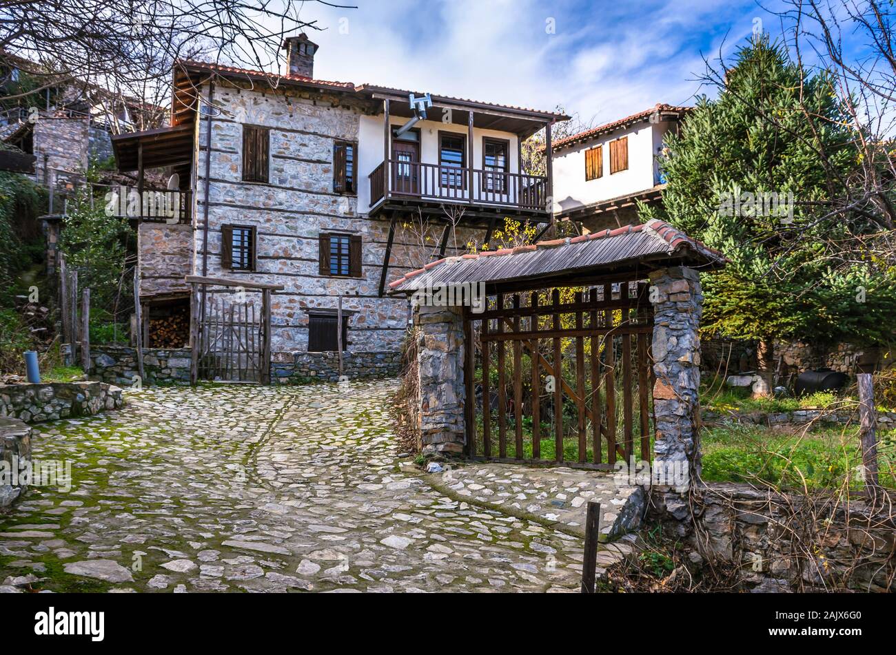 Old Panteleimonas or Palaios Panteleimonas the traditional settlement ...