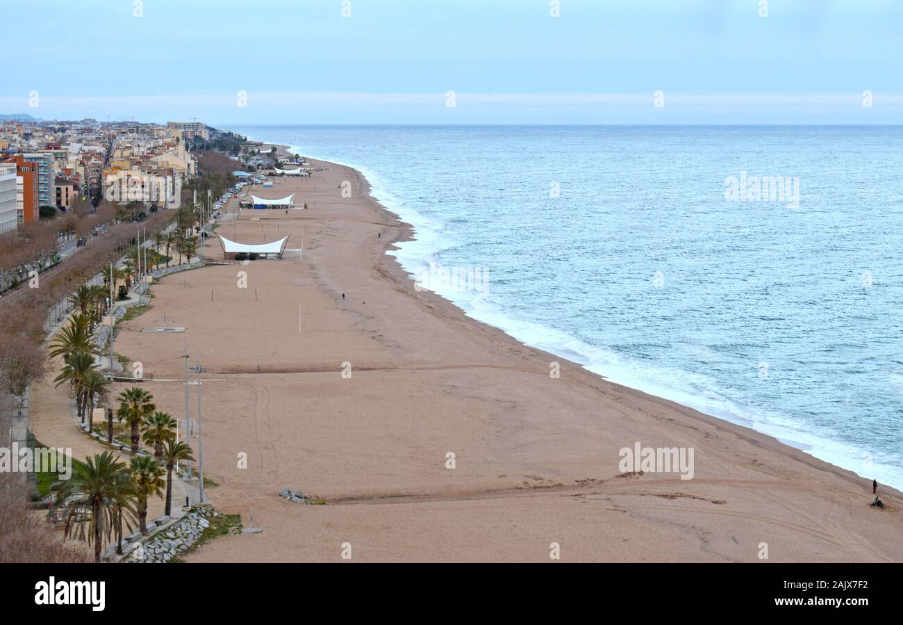 Calella Beach, Barcelona Spain Stock Photo - Alamy