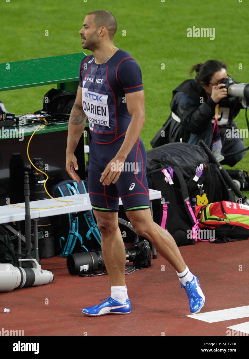 Garfield Darien (French) during the Final 110m Hurdles Men's l IAAF ...
