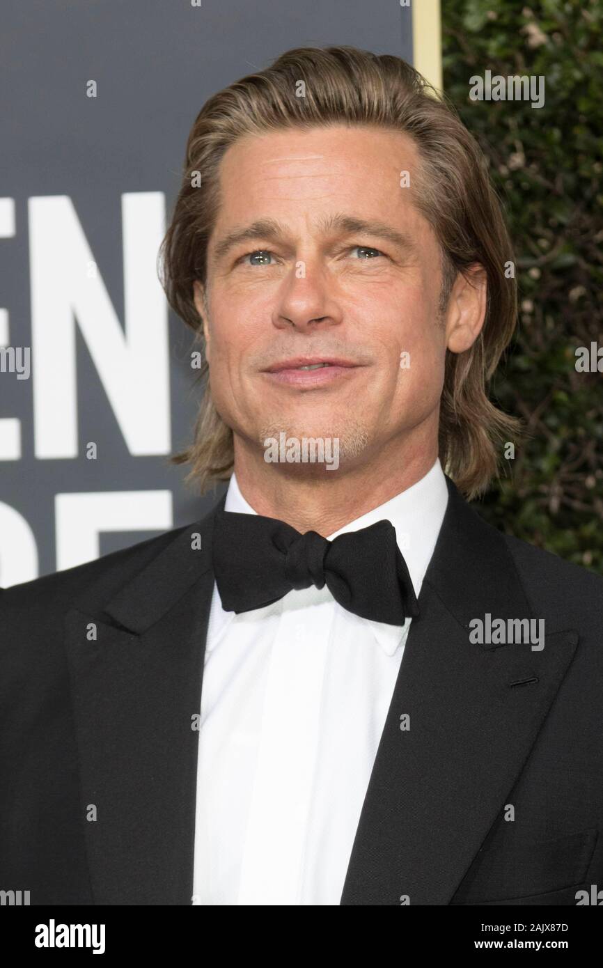 Brad Pitt attends the 77th Annual Golden Globe Awards, Golden Globes ...