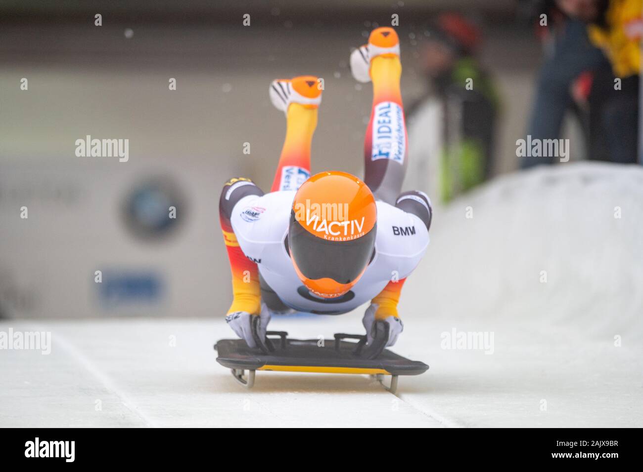 Axel JUNGK (GER), start, action, BMW IBSF World Cup Skeleton of Men, on ...