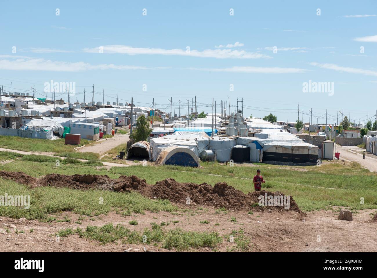 Khanke IDP camp, northern Iraq Stock Photo - Alamy