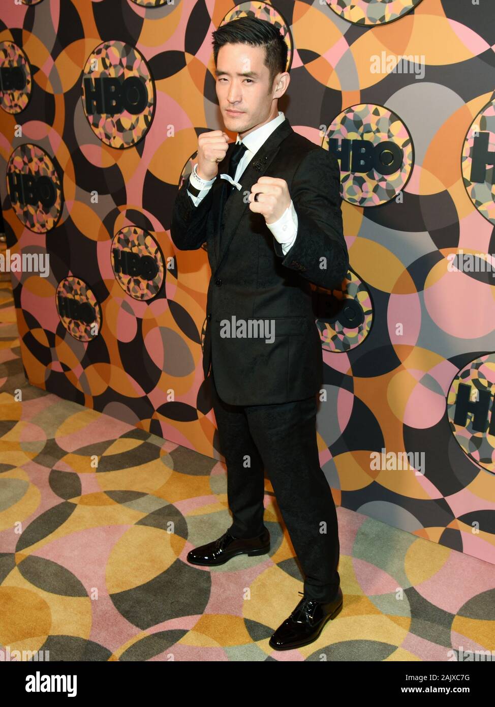January 5, 2020, Beverly Hills, CA, USA: Mike Moh attends the 2020 HBO ...