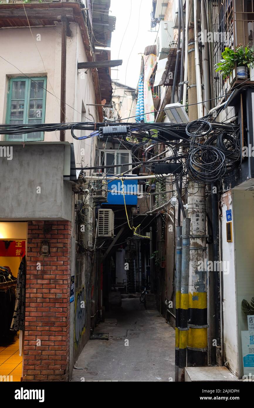 Back streets in Xiamen (Amoy), China Stock Photo - Alamy