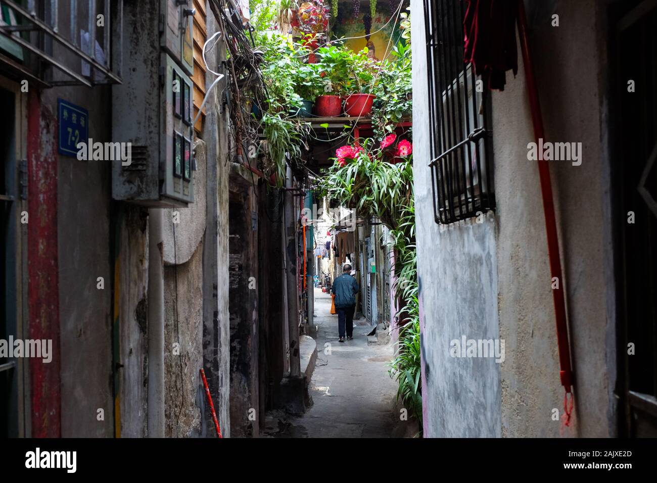 Back streets in Xiamen (Amoy), China Stock Photo - Alamy