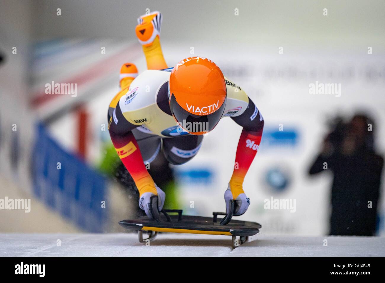 Jacqueline LOELLING (GER), start, action, BMW IBSF World Cup Skeleton ...