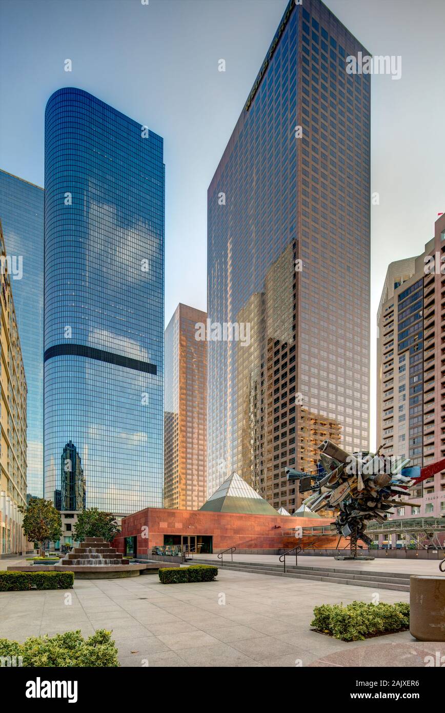 Downtown los angeles central business district california hi-res stock ...