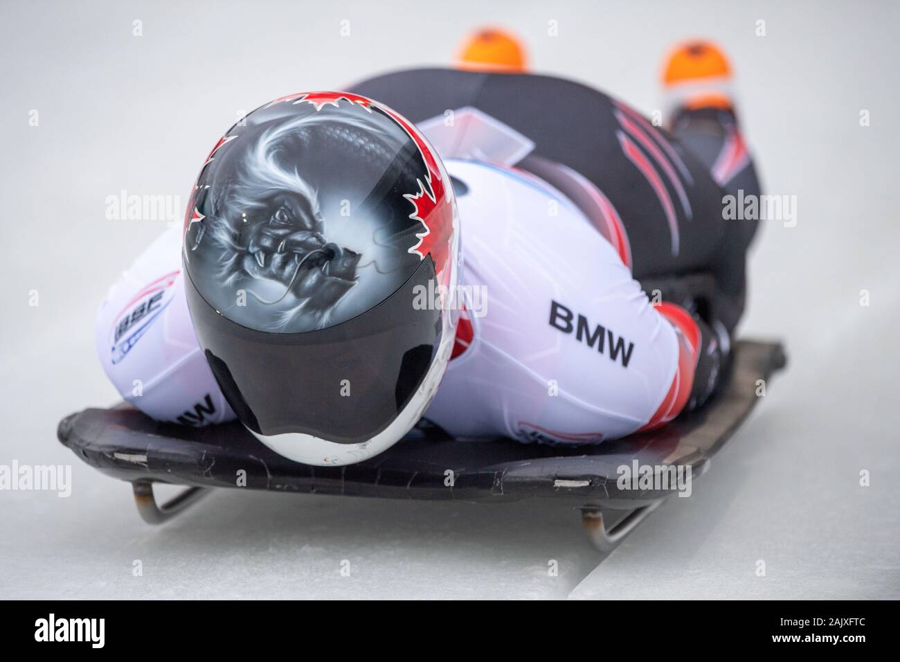Jane CHANNELL (CAN), start, action, BMW IBSF World Cup Skeleton for ...