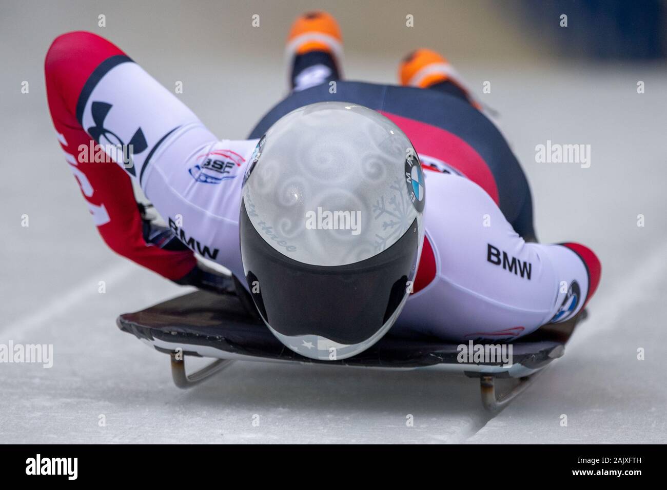 Kendall WESENBERG (USA), start, action, BMW IBSF World Cup Skeleton for ...