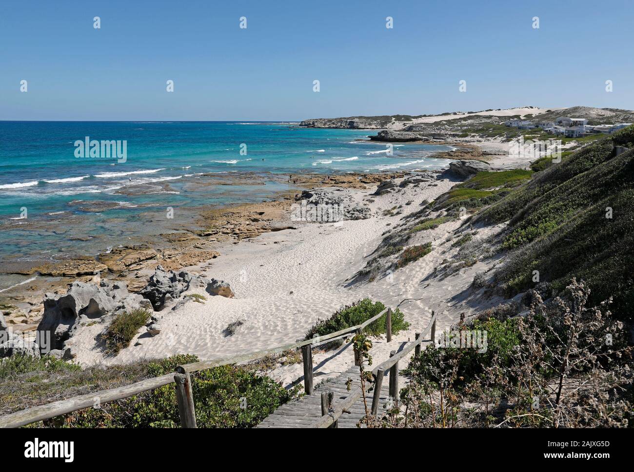 White beaches at Arniston, Overberg, Western Cape Province, South ...