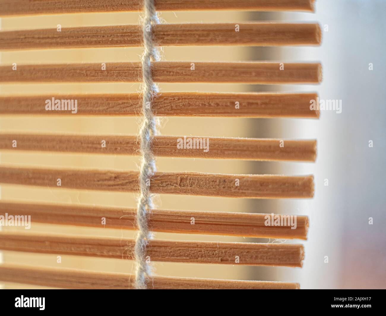 Japanese cane curtain Stock Photo - Alamy