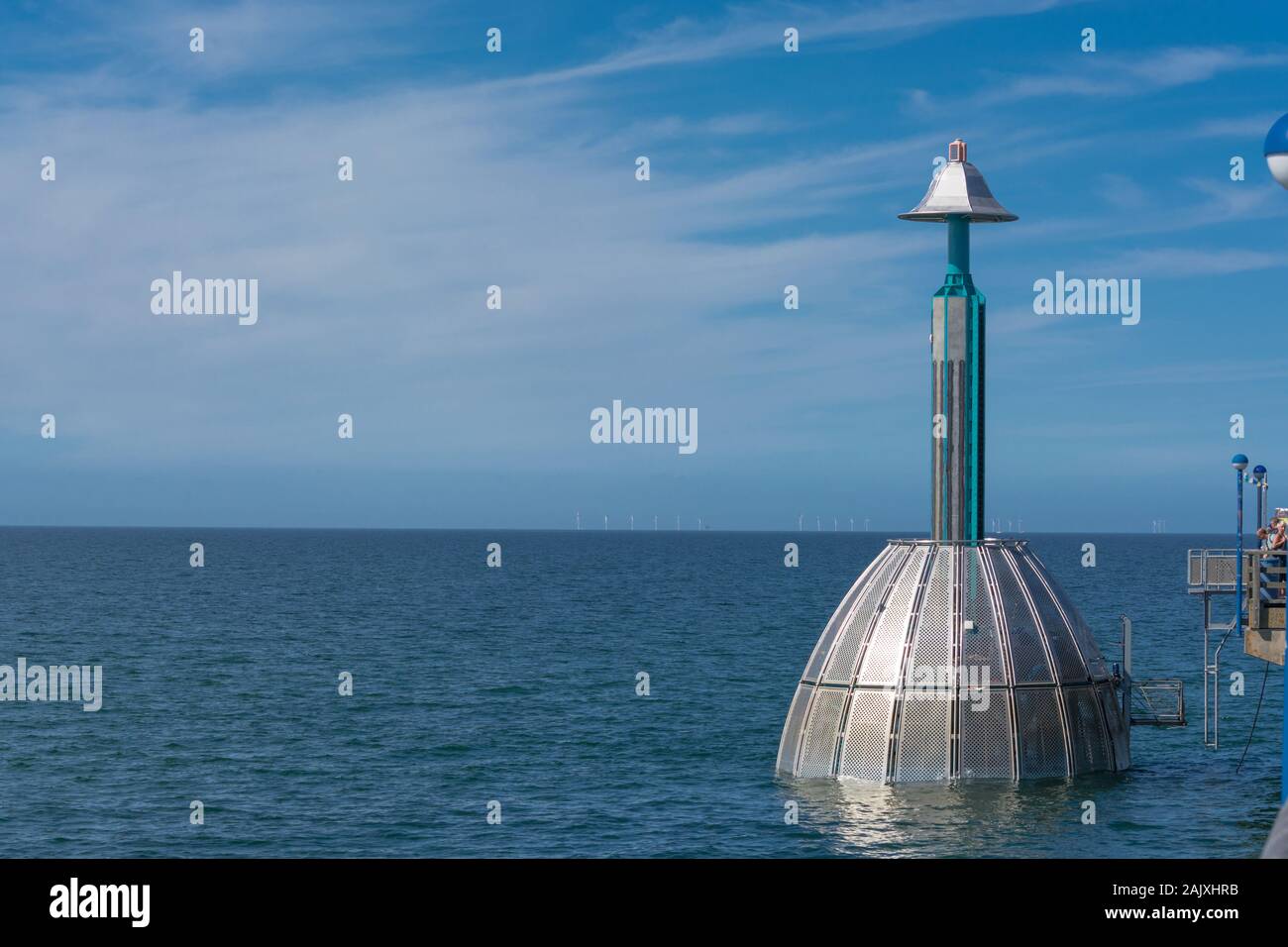 The diving gondola, a tourist attraction in Zingst, Baltic Sea Stock ...