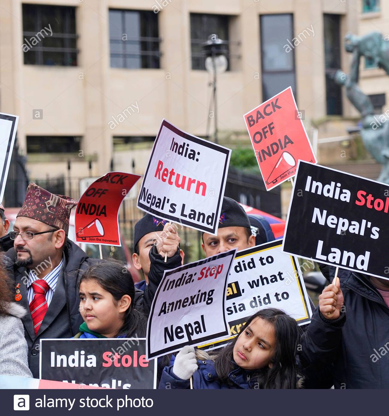 Scotland protest border hi-res stock photography and images - Alamy