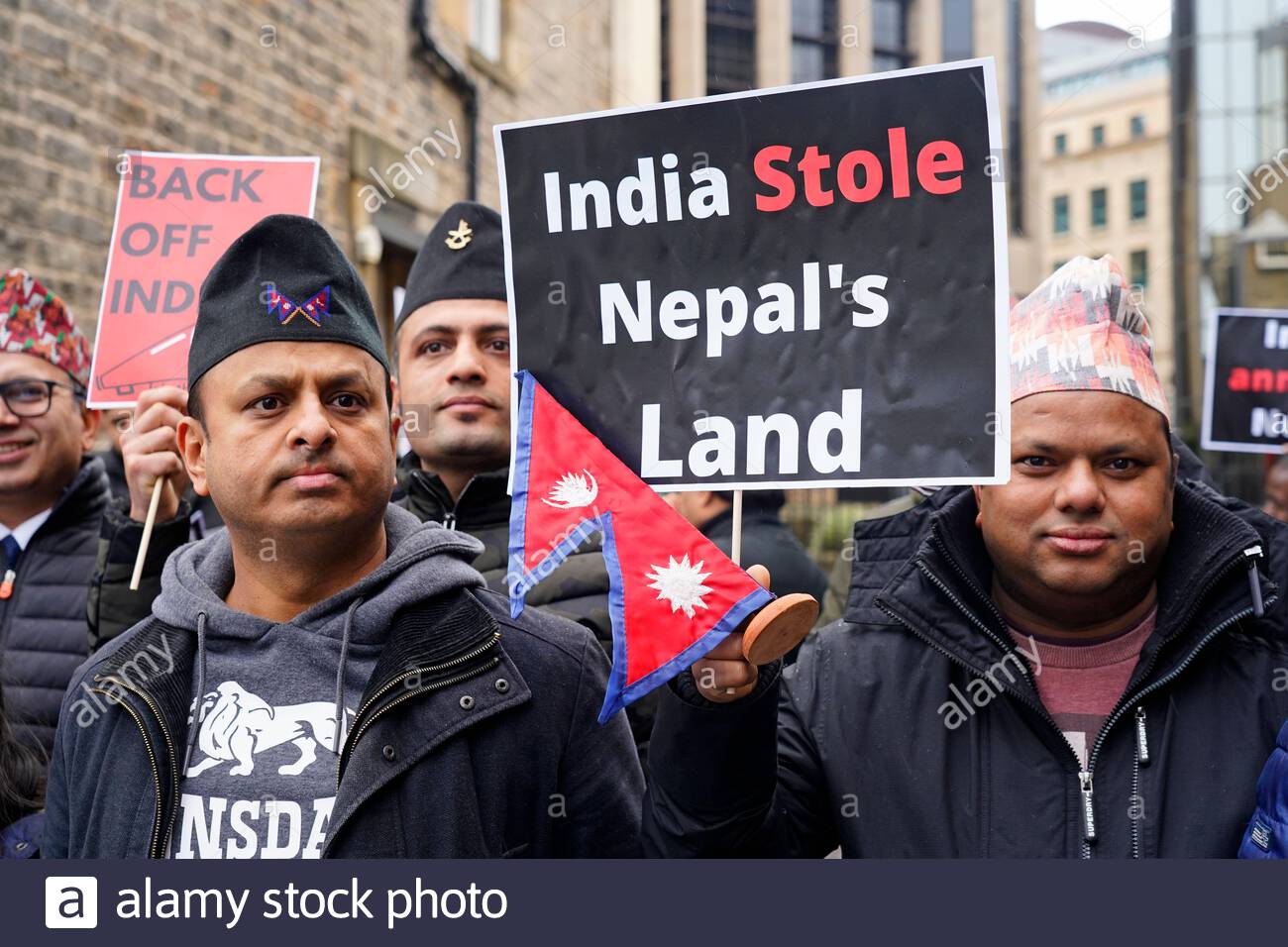 India nepal border hi-res stock photography and images - Alamy