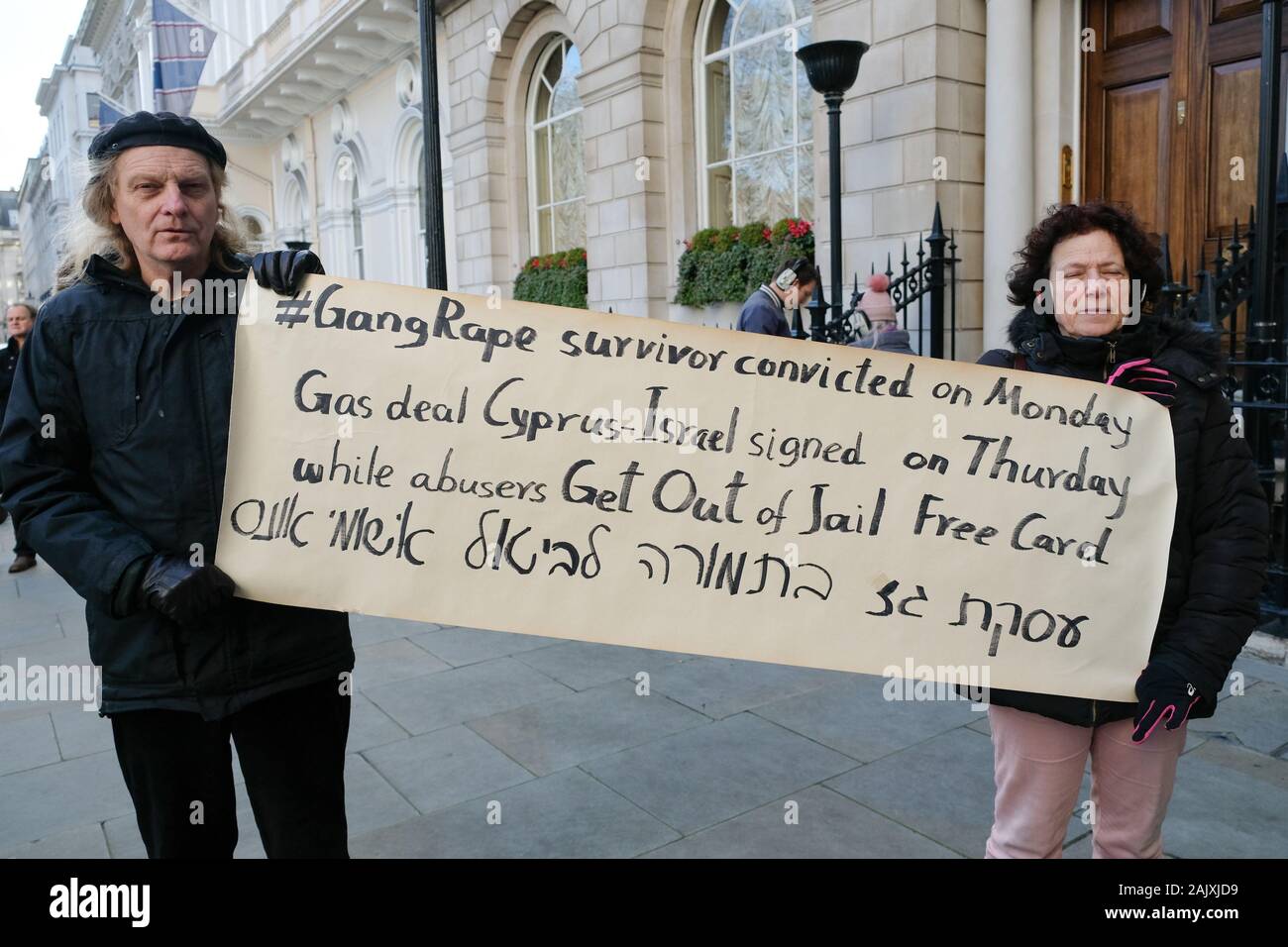 St James's Square, London, UK. 6th January 2020. Protest held at the ...