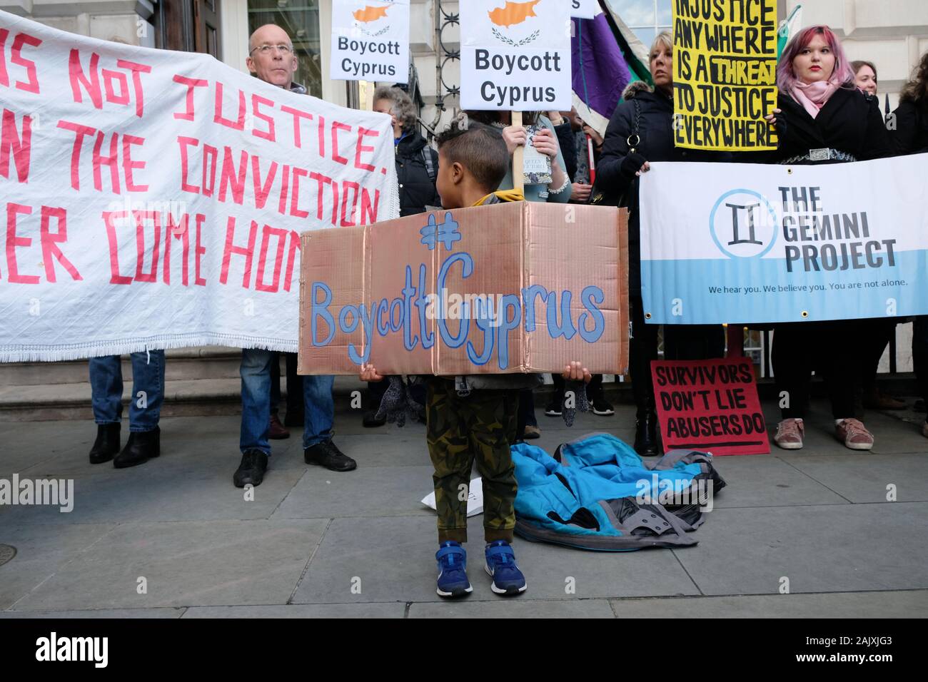 St James's Square, London, UK. 6th January 2020. Protest held at the ...