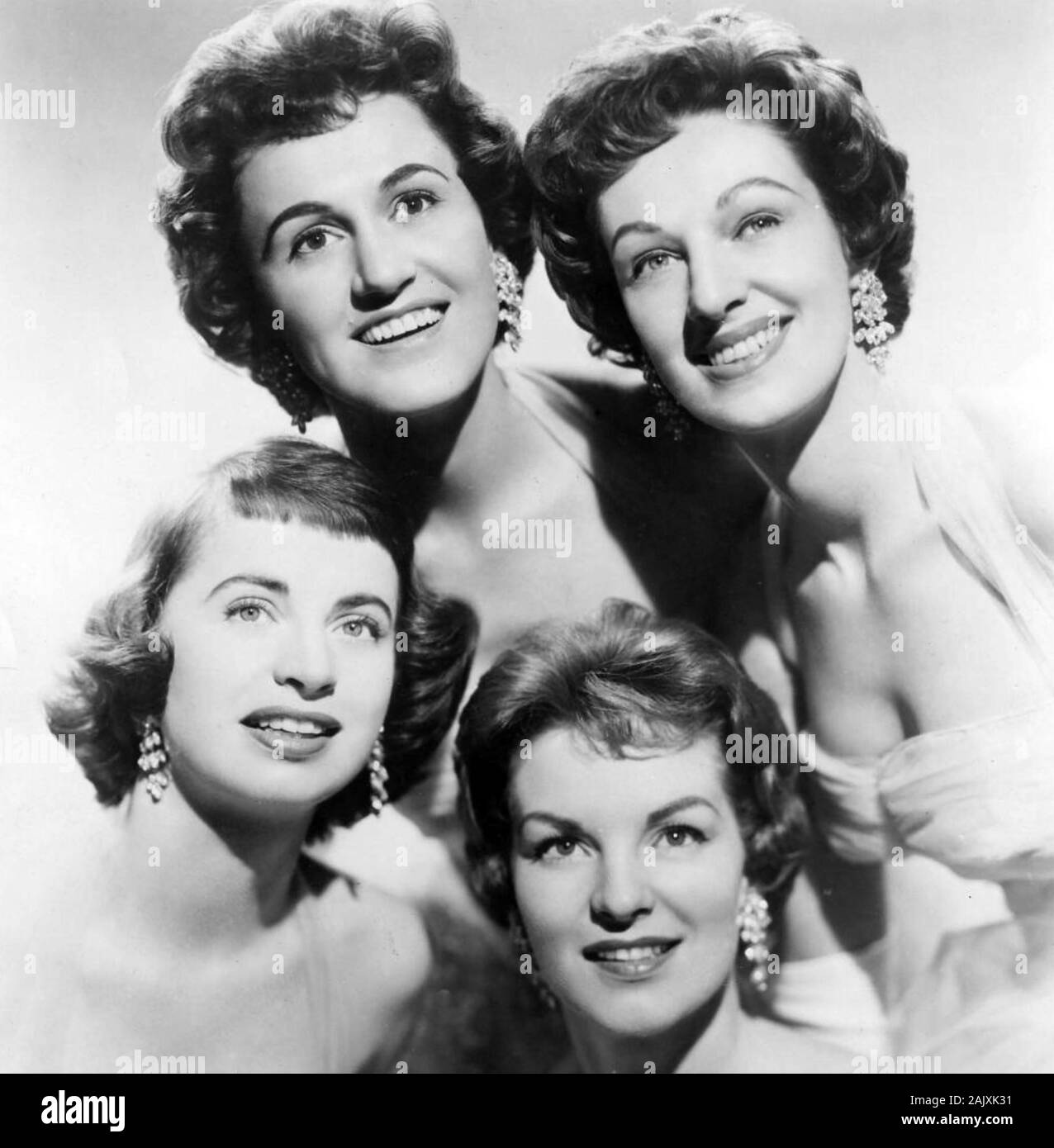 THE CHORDETTES Promotional photo of American pop singers about 1955 ...
