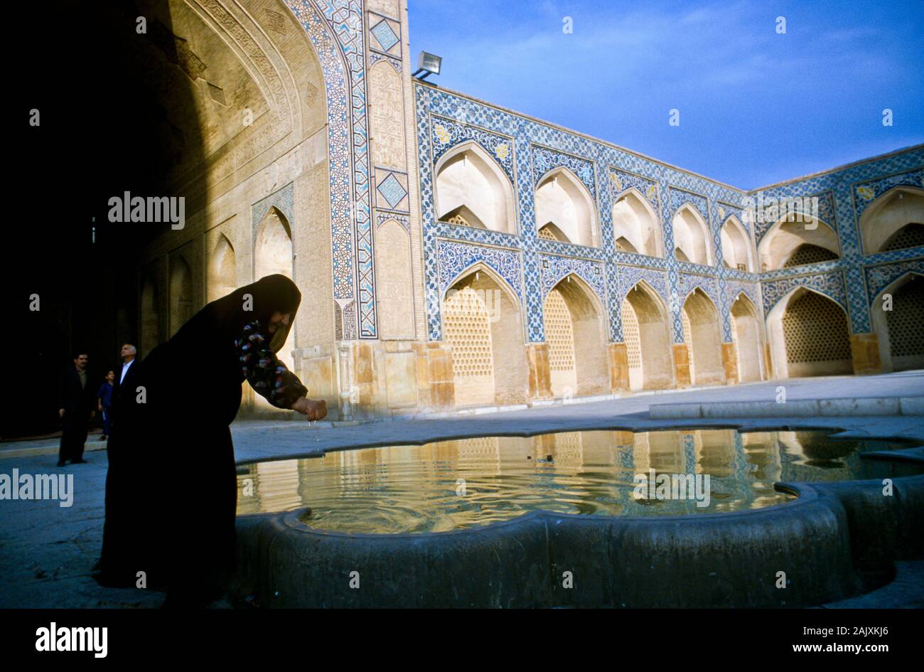 Woman praying inside of Imam-Mosque Stock Photo - Alamy