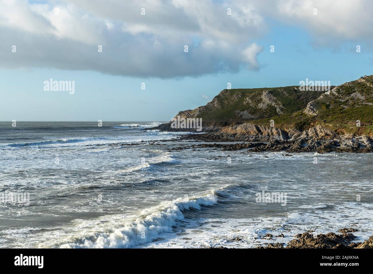 Port Eynon, Gower Peninsula, Wales Stock Photo - Alamy