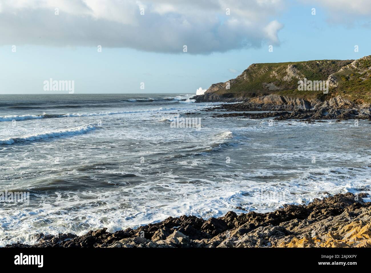 Port Eynon, Gower Peninsula, Wales Stock Photo - Alamy