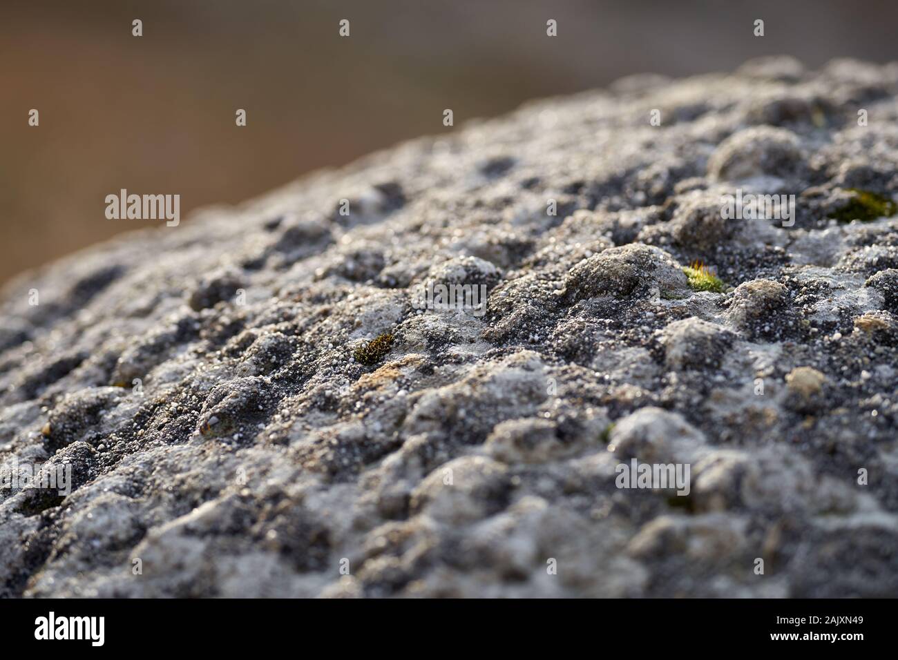 Sedimentary rocks (concretions) in the natural park in Romania Stock ...