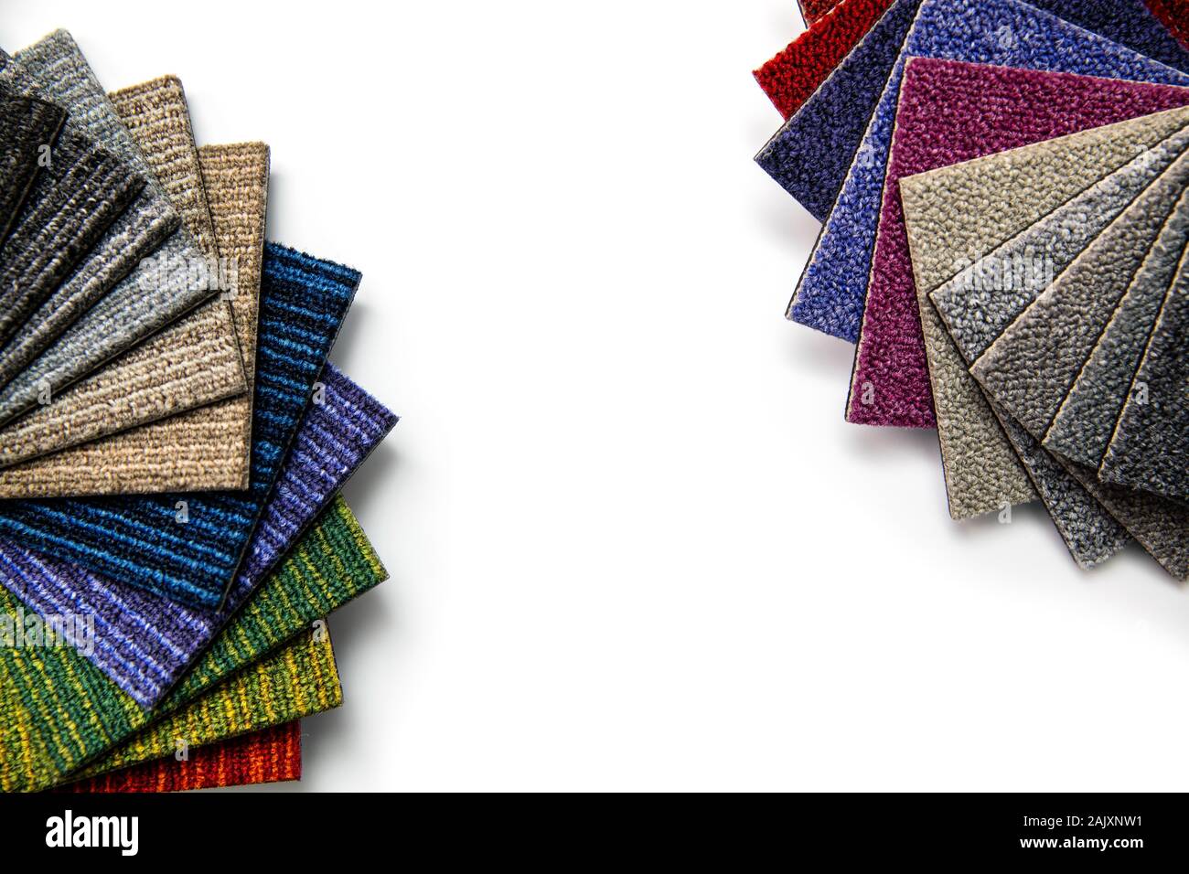 carpet samples on white background Stock Photo - Alamy