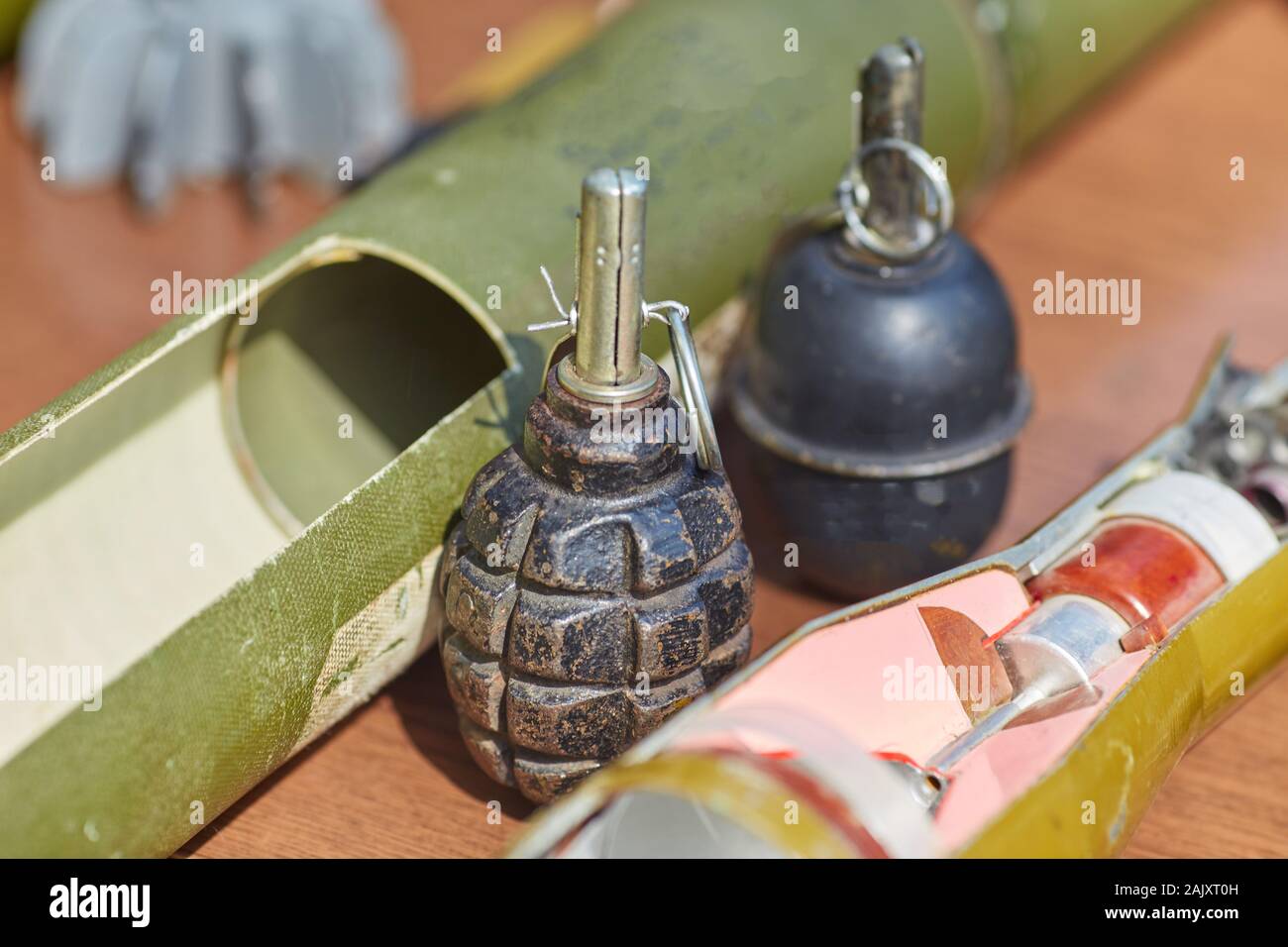 RGD - 5, hand grenade. Weapons of war in Ukraine Stock Photo - Alamy