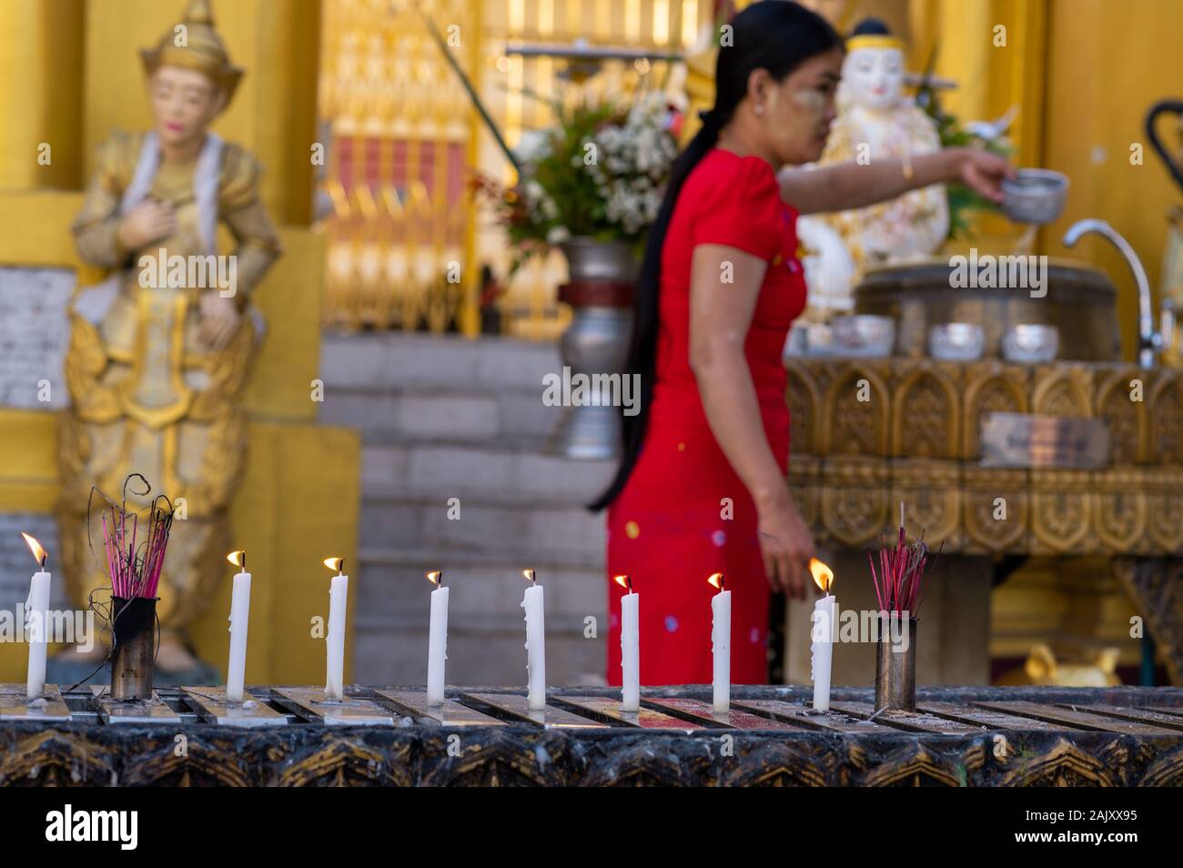 Buddhist practice hi-res stock photography and images - Alamy