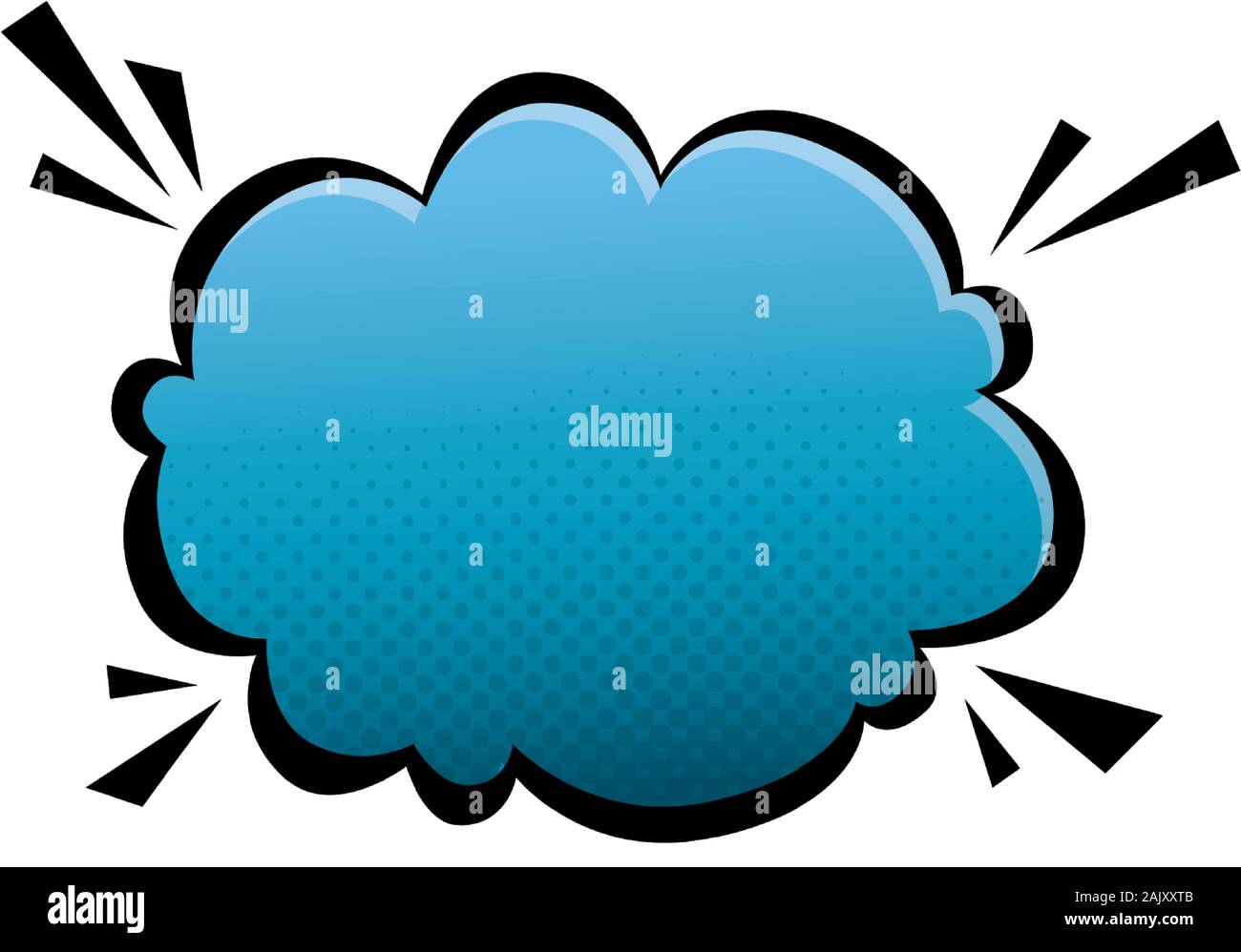 cloud blue color pop art style icon Stock Vector Image & Art - Alamy