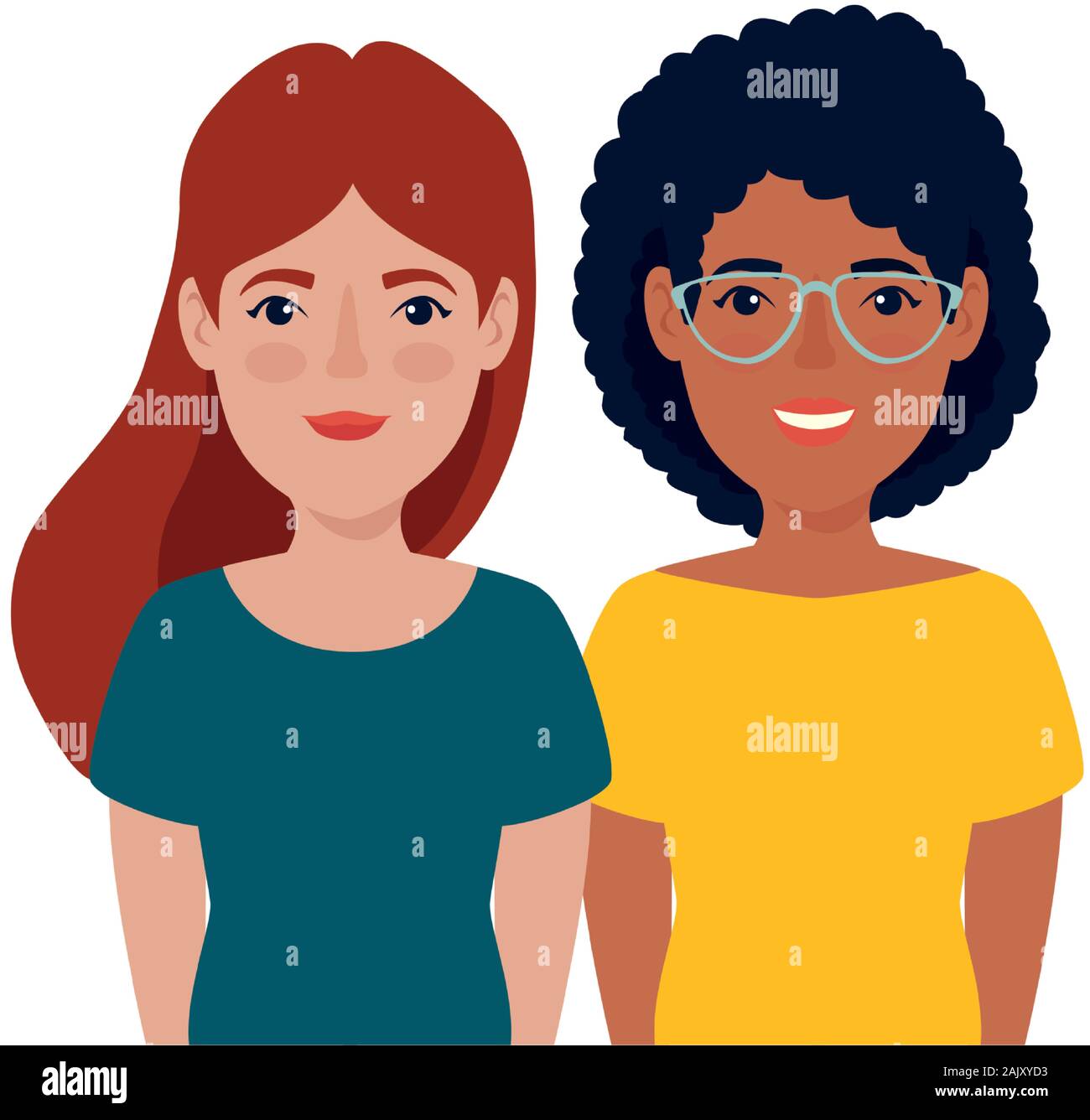 group of beautiful women avatar character Stock Vector Image & Art - Alamy