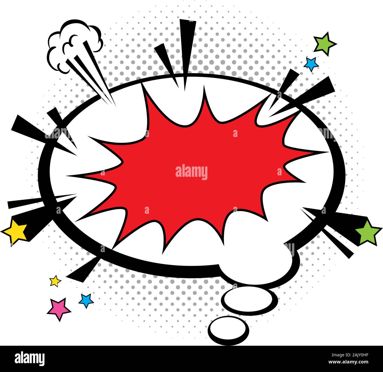 speech bubble pop art style Stock Vector Image & Art - Alamy