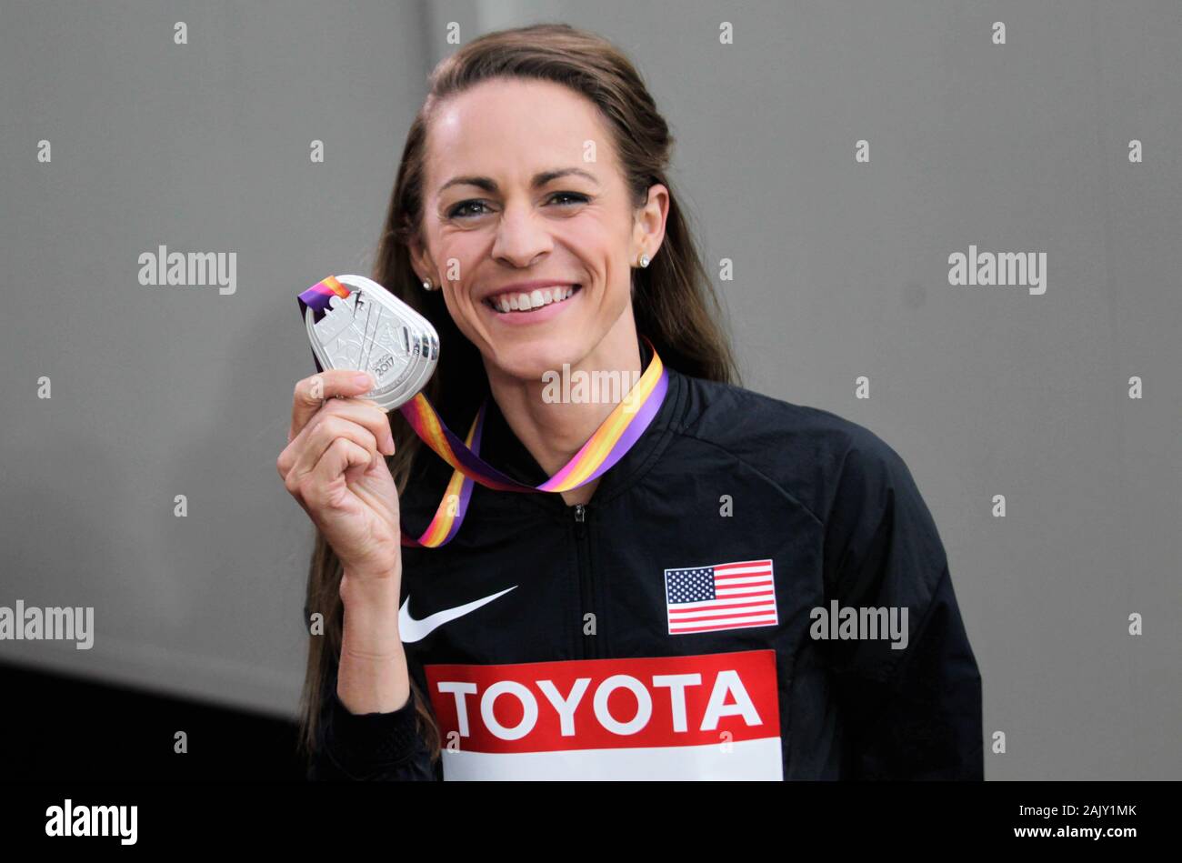 Jenny Simpson (USA) during the IAAF World Athletics Championships 1500m ...