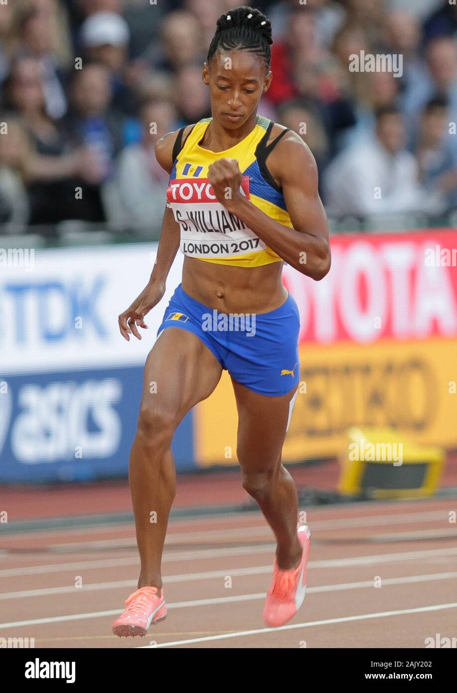 Sada Williams (barbadienne) during the 4nd Heats of the 200 m Women of ...