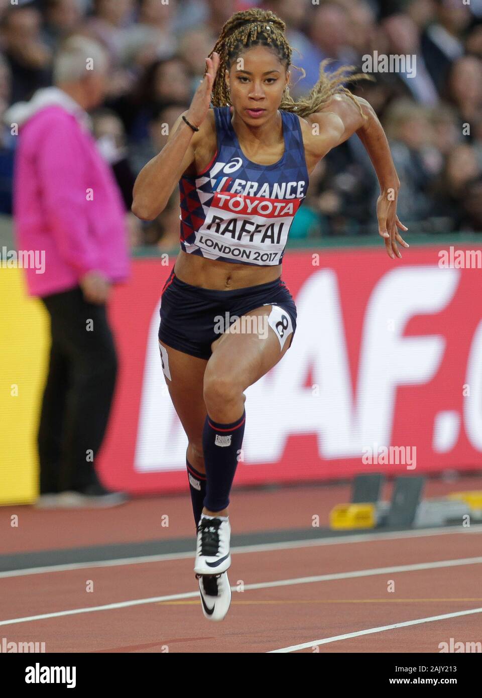 Estelle Raffai (French) during the 5nd Heats of the 200 m Women of the ...