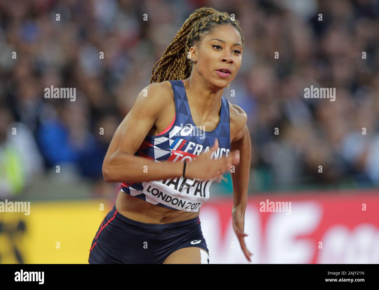 Estelle Raffai (French) during the 5nd Heats of the 200 m Women of the ...
