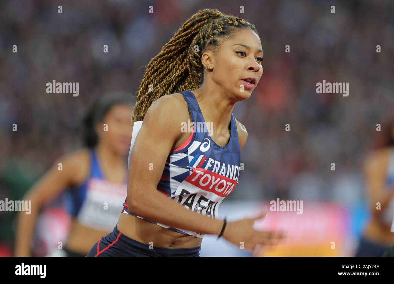 Estelle Raffai (French) during the 5nd Heats of the 200 m Women of the ...