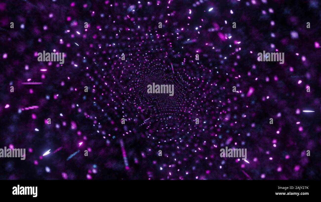 abstract glowing colorful multicolor space galaxy 3d illustration ...